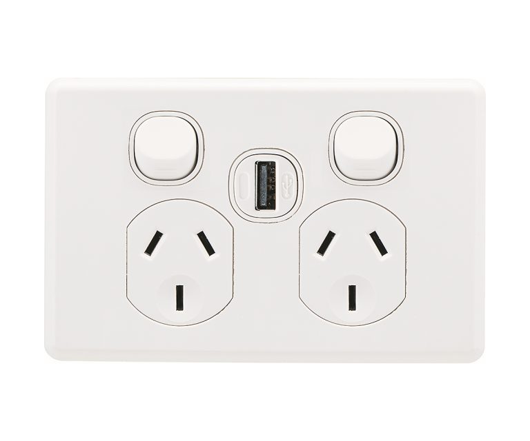 Power point with USB charger - neat & quick